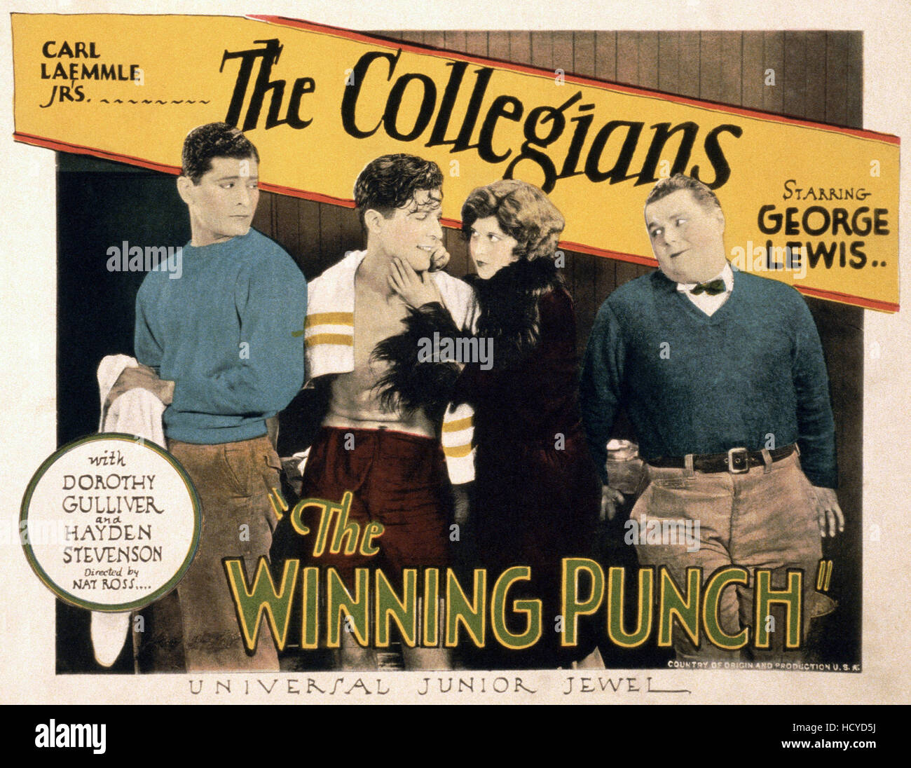 THE WINNING PUNCH, US lobbycard, from left: Hayden Stevenson, George J ...