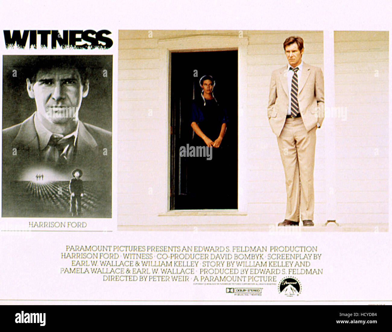 WITNESS, Kelly McGillis, Harrison Ford, 1985. (c) Paramount Pictures ...