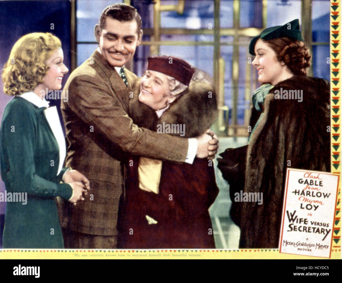 WIFE VS. SECRETARY, Poster Art, Myrna Loy, Clark Gable, Jean Harlow ...