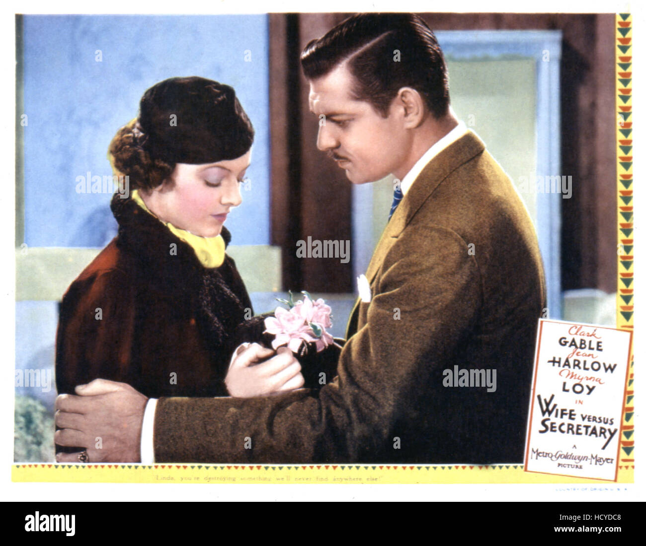 WIFE VS. SECRETARY, Myrna Loy, Clark Gable, 1936 Stock Photo - Alamy