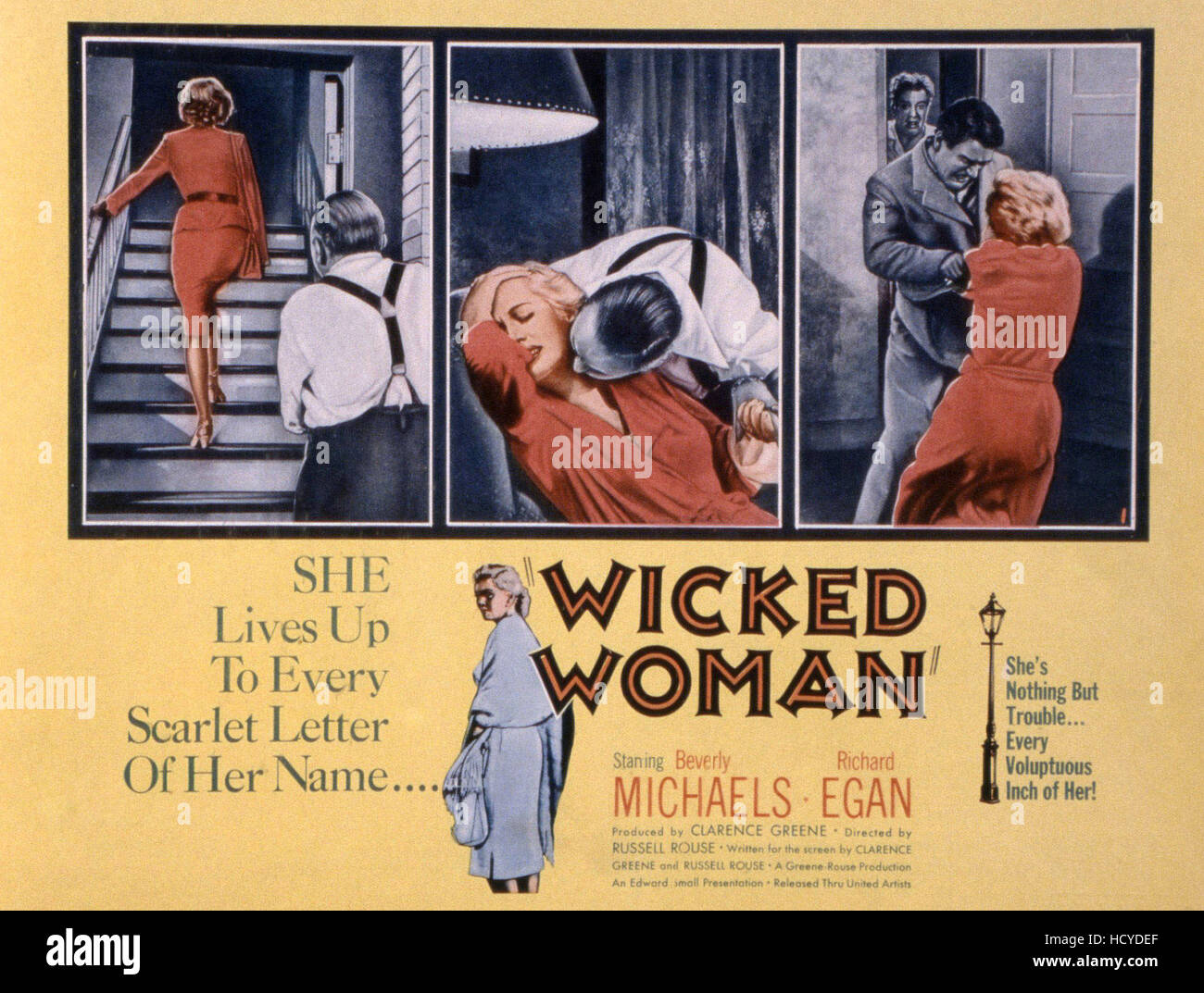 WICKED WOMAN, Beverly Michaels, Richard Egan, 1953 Stock Photo - Alamy