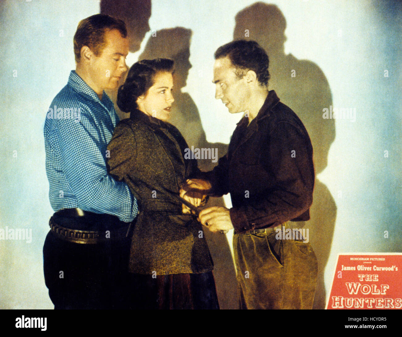THE WOLF HUNTERS, l-r: Edward Norris, Jan Clayton, Ted Hecht on ...