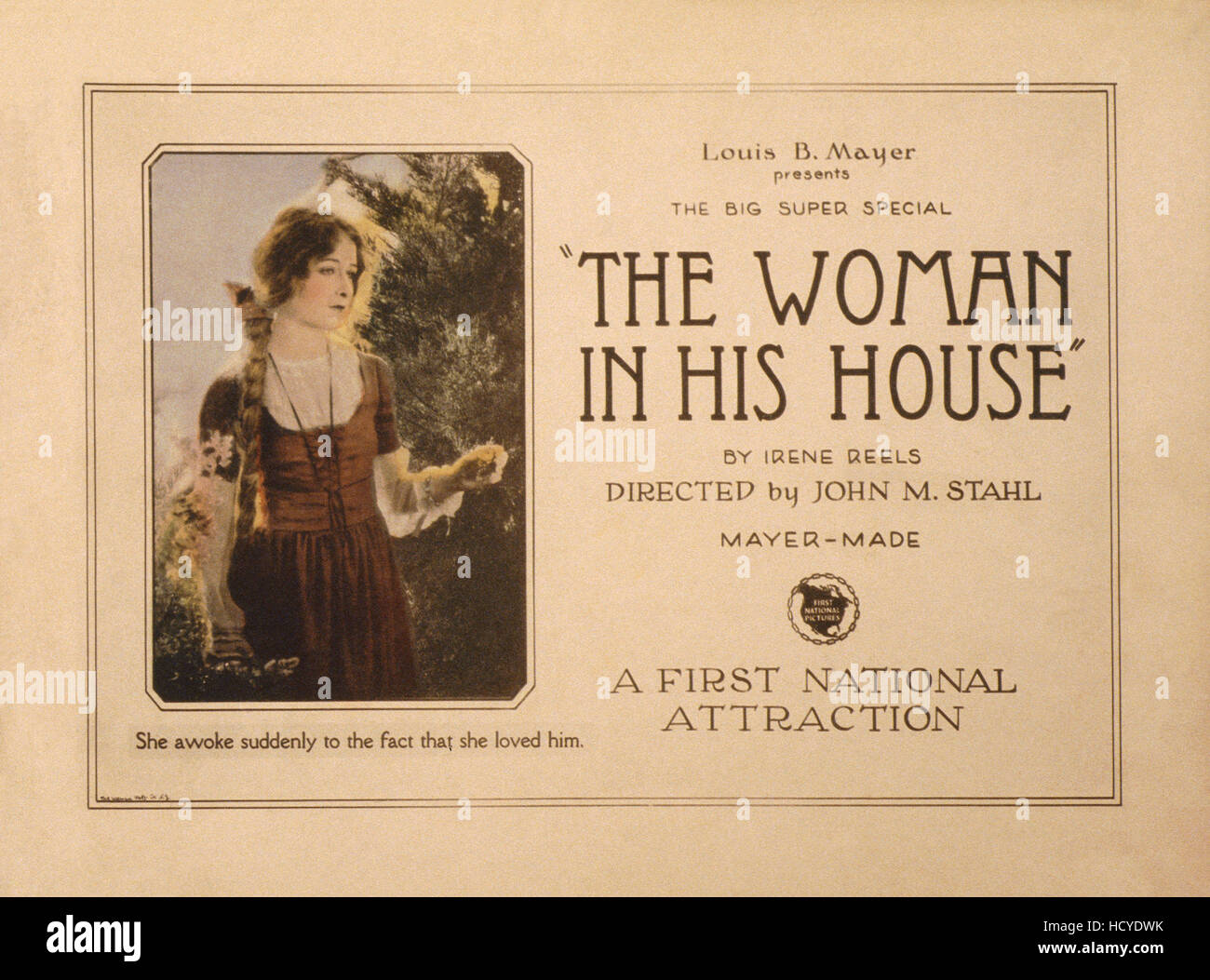 THE WOMAN IN HIS HOUSE, US lobbycard, Mildred Harris, 1920 Stock Photo ...