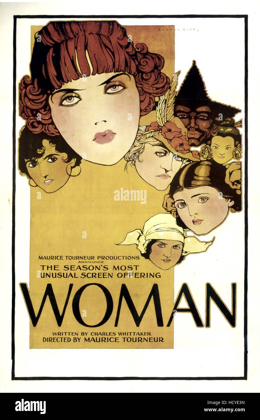 WOMAN, 1918, poster art Stock Photo - Alamy