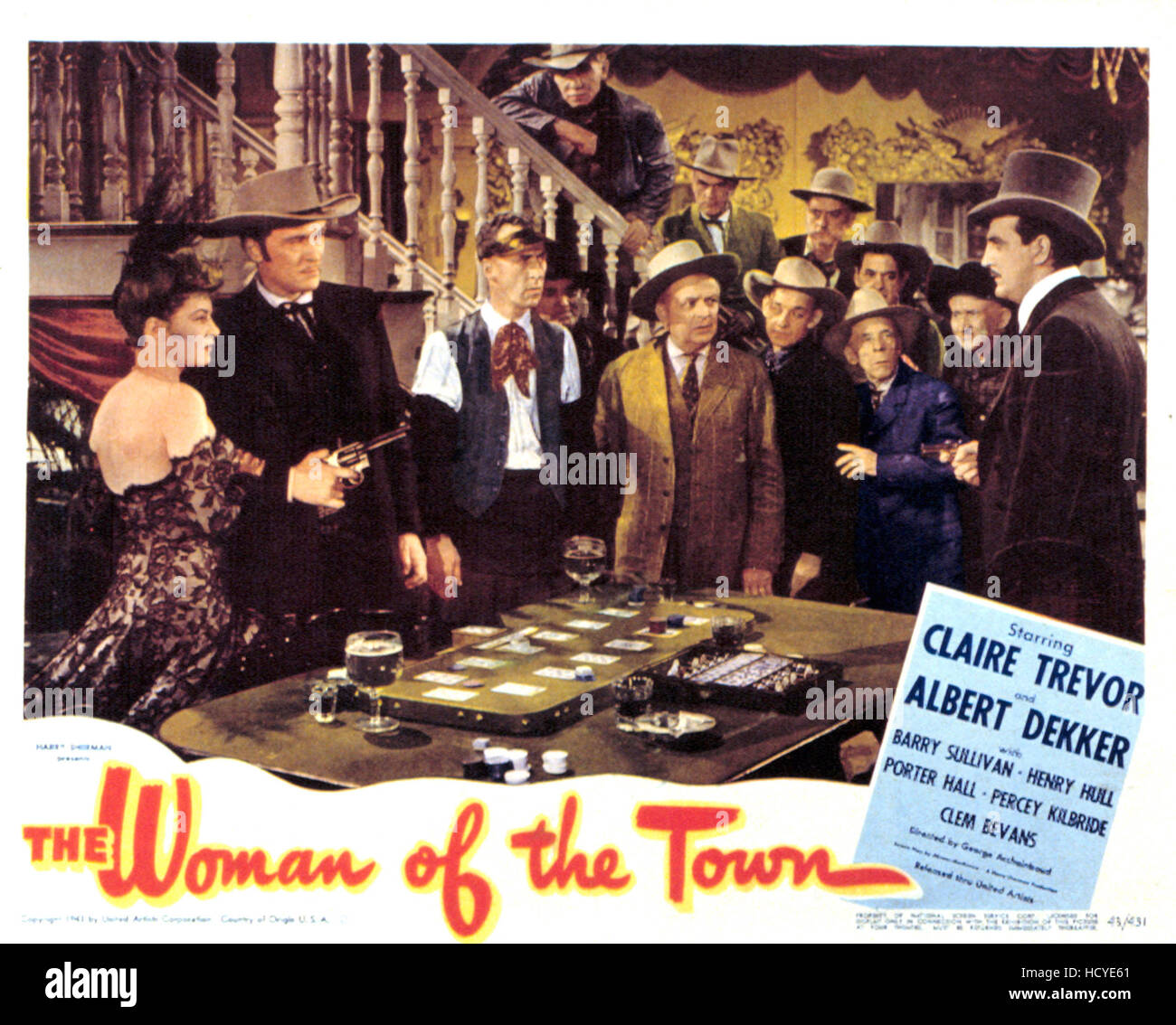 THE WOMAN OF THE TOWN, Claire Trevor, Albert Dekker, 1943 Stock Photo - Alamy