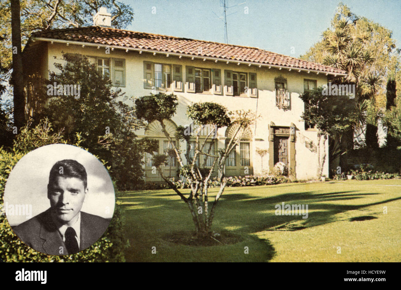 Burt Lancaster's home in Beverly Hills, California, 1960s Stock Photo ...