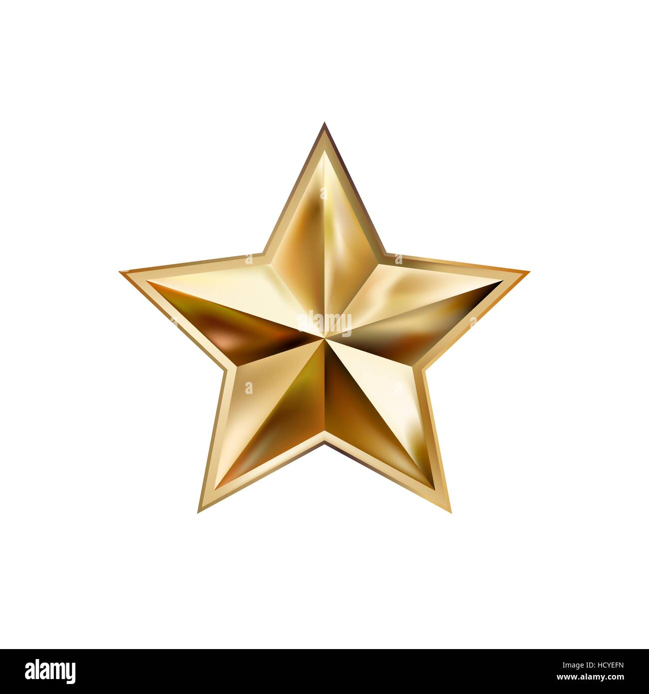 hand drawing gold star with five rays elegant element isolated o Stock Vector Image & Art - Alamy