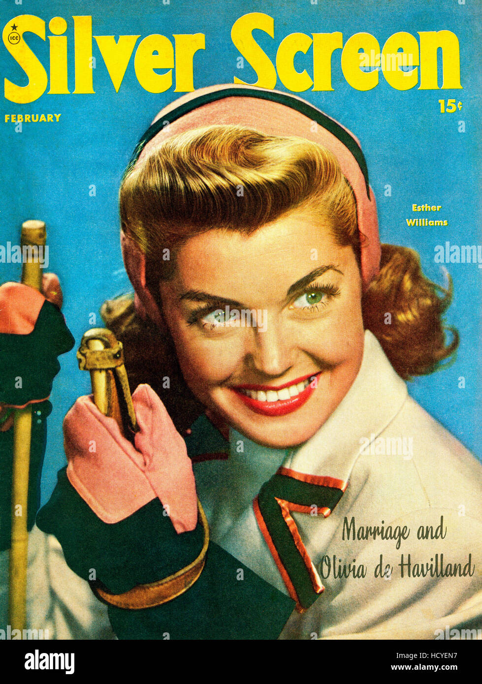 Esther Williams, Silver Screen magazine cover, February 1948 Stock ...
