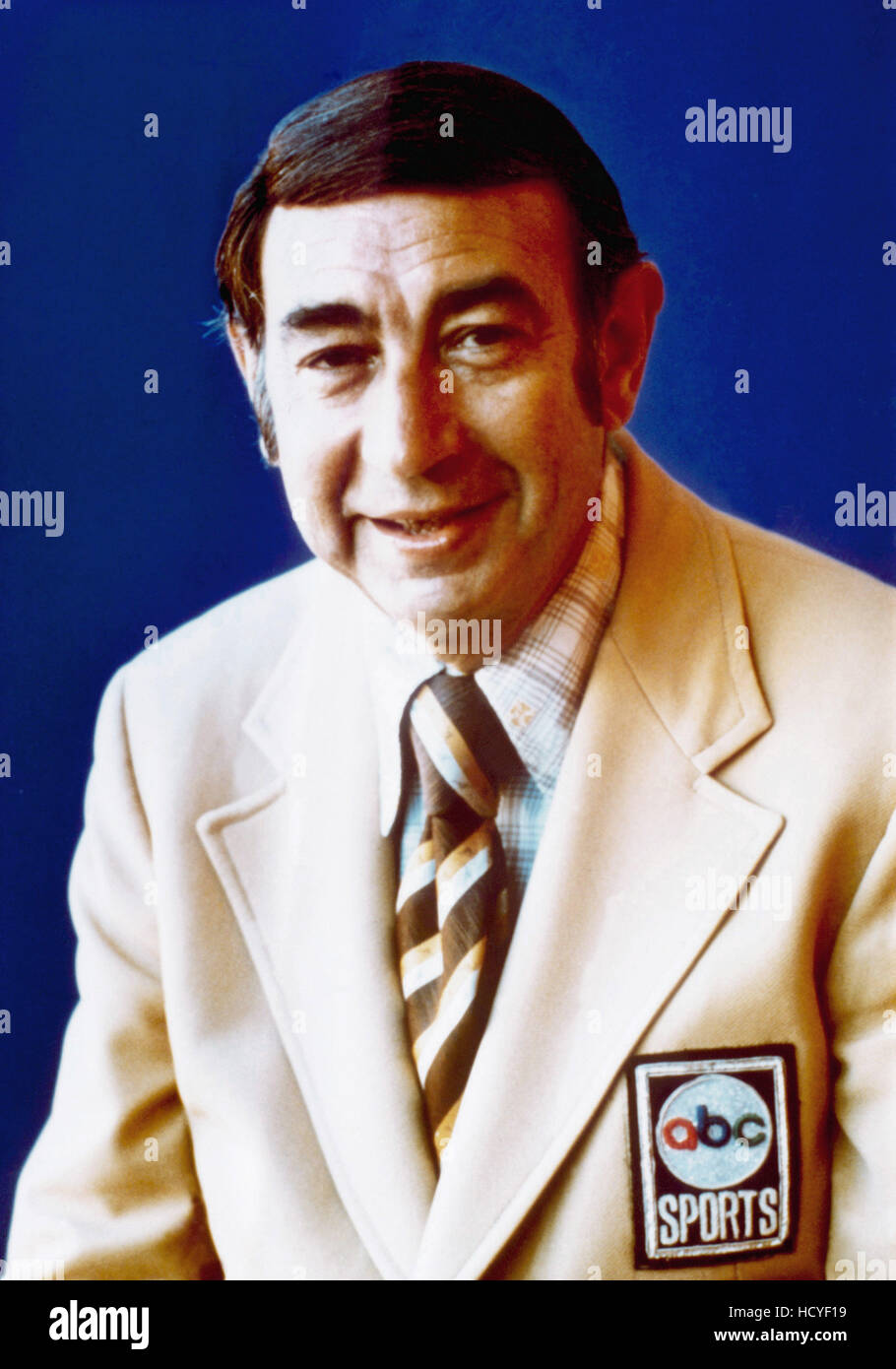 Howard Cosell, ABC sports broadcaster and analyst, 1970s Stock Photo ...
