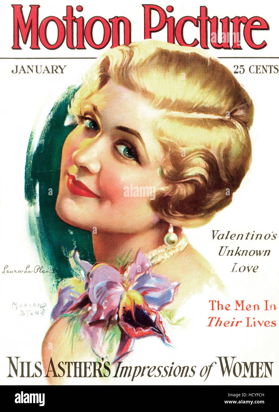 Laura La Plante, Motion Picture Classic magazine cover, January 1930 ...
