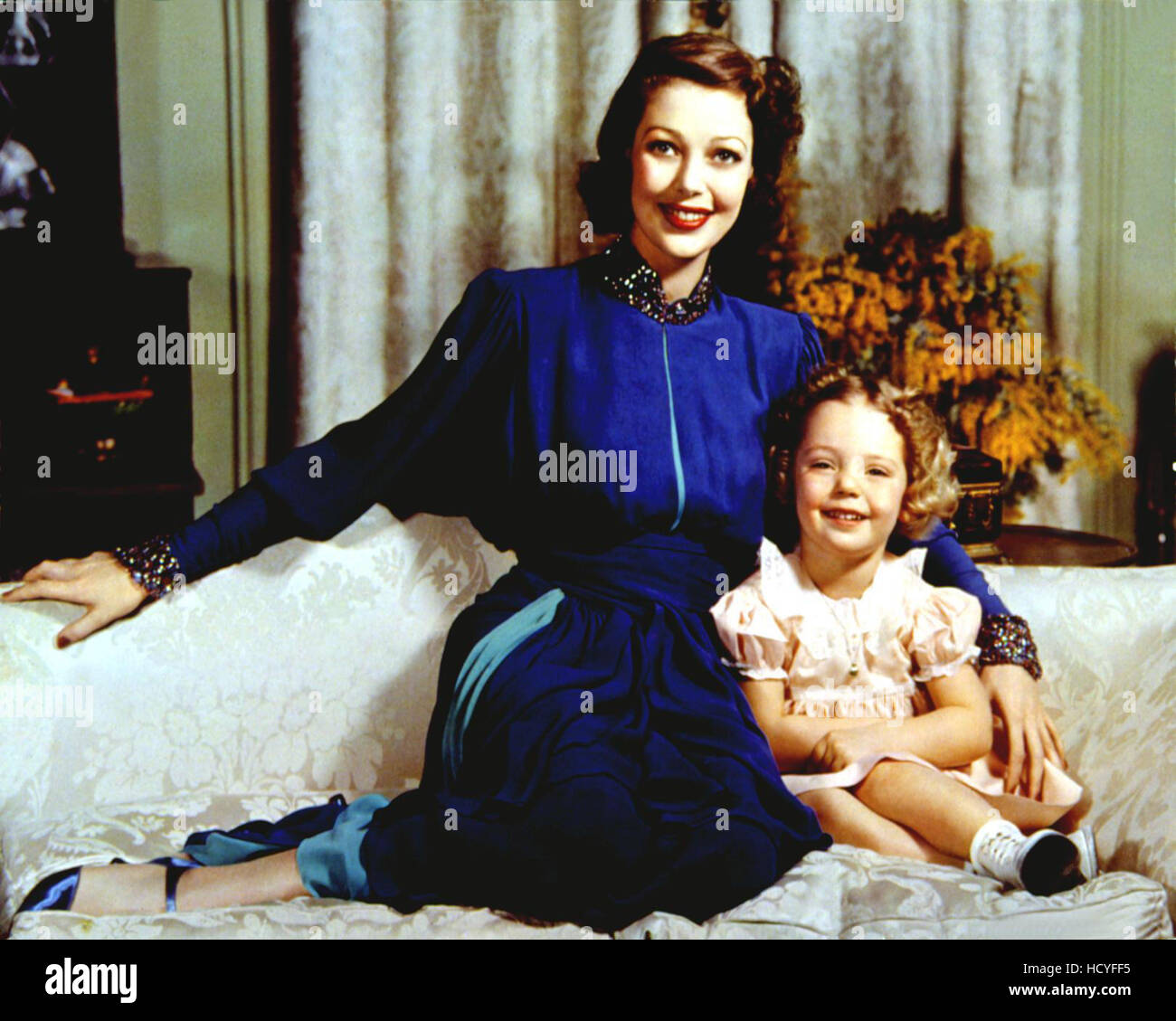 Loretta Young with her daughter Judy Lewis, 1944 Stock Photo - Alamy