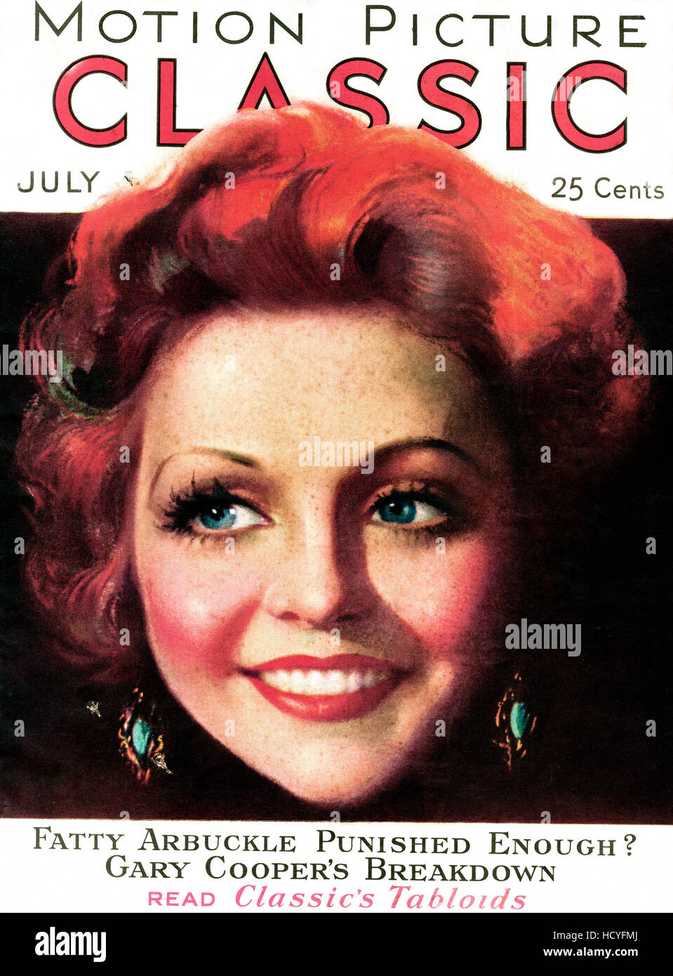 Nancy Carroll, Motion Picture Classic magazine cover, July 1931 Stock ...