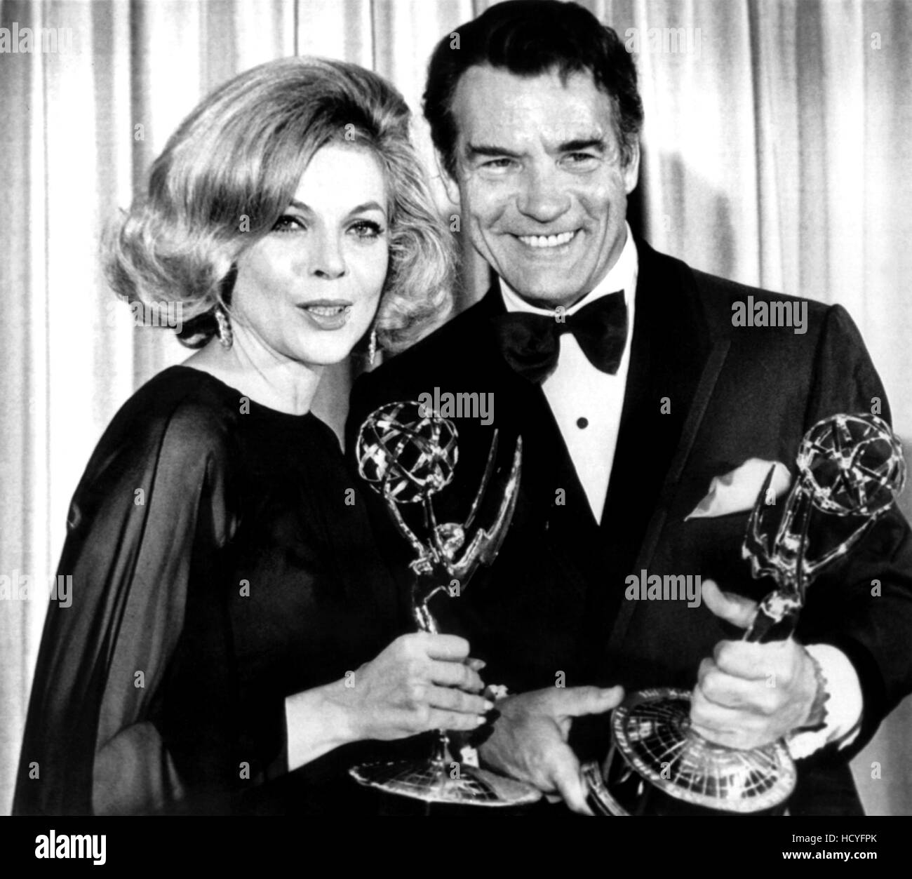 Barbara Bain (with her Emmy Award for Best Actress for MISSION ...