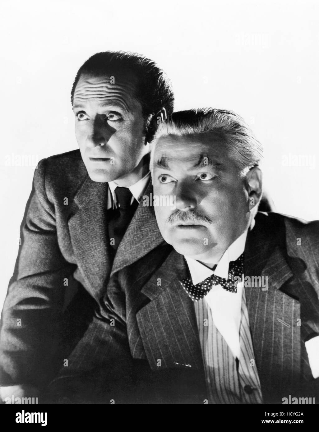 From left: Basil Rathbone (as Sherlock Holmes) and Nigel Bruce (as Dr ...