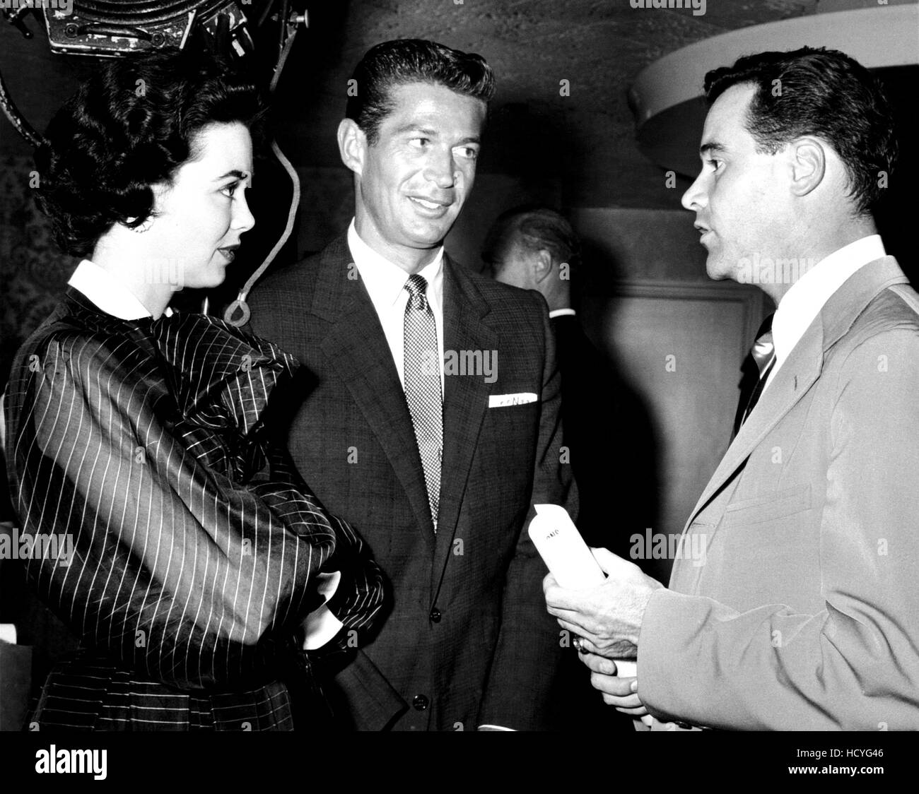 Barbara Rush with George Nader and Jack Lemmon at an Audience Awards ...