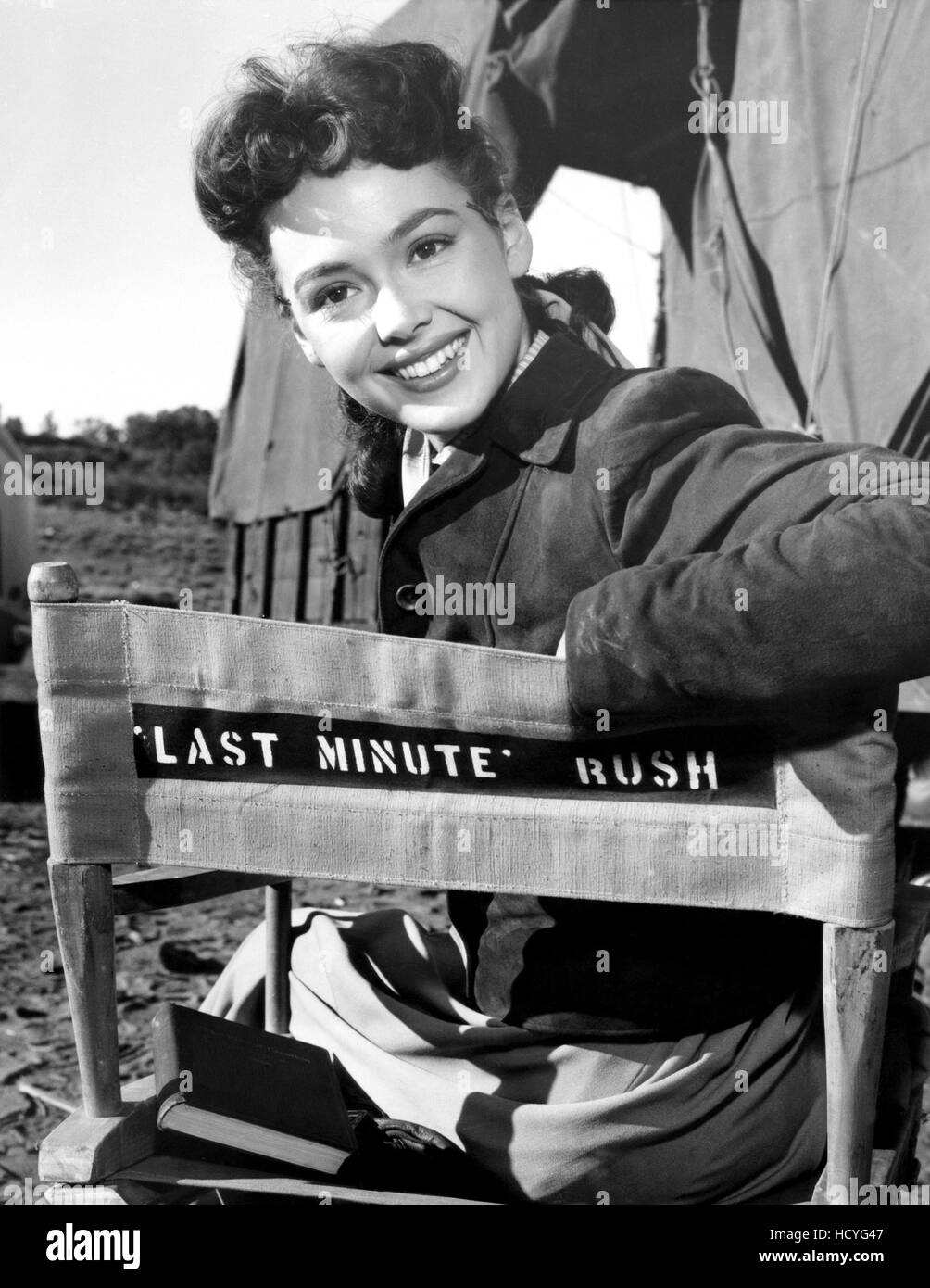 Barbara Rush on location for FLAMING FEATHER, 1951 Stock Photo - Alamy