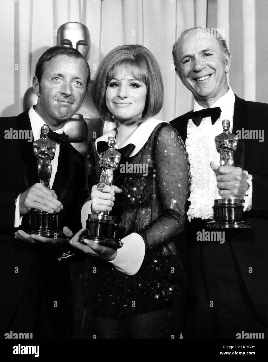 Anthony Harvey with his Best Director Award for LION IN WINTER, Barbra ...