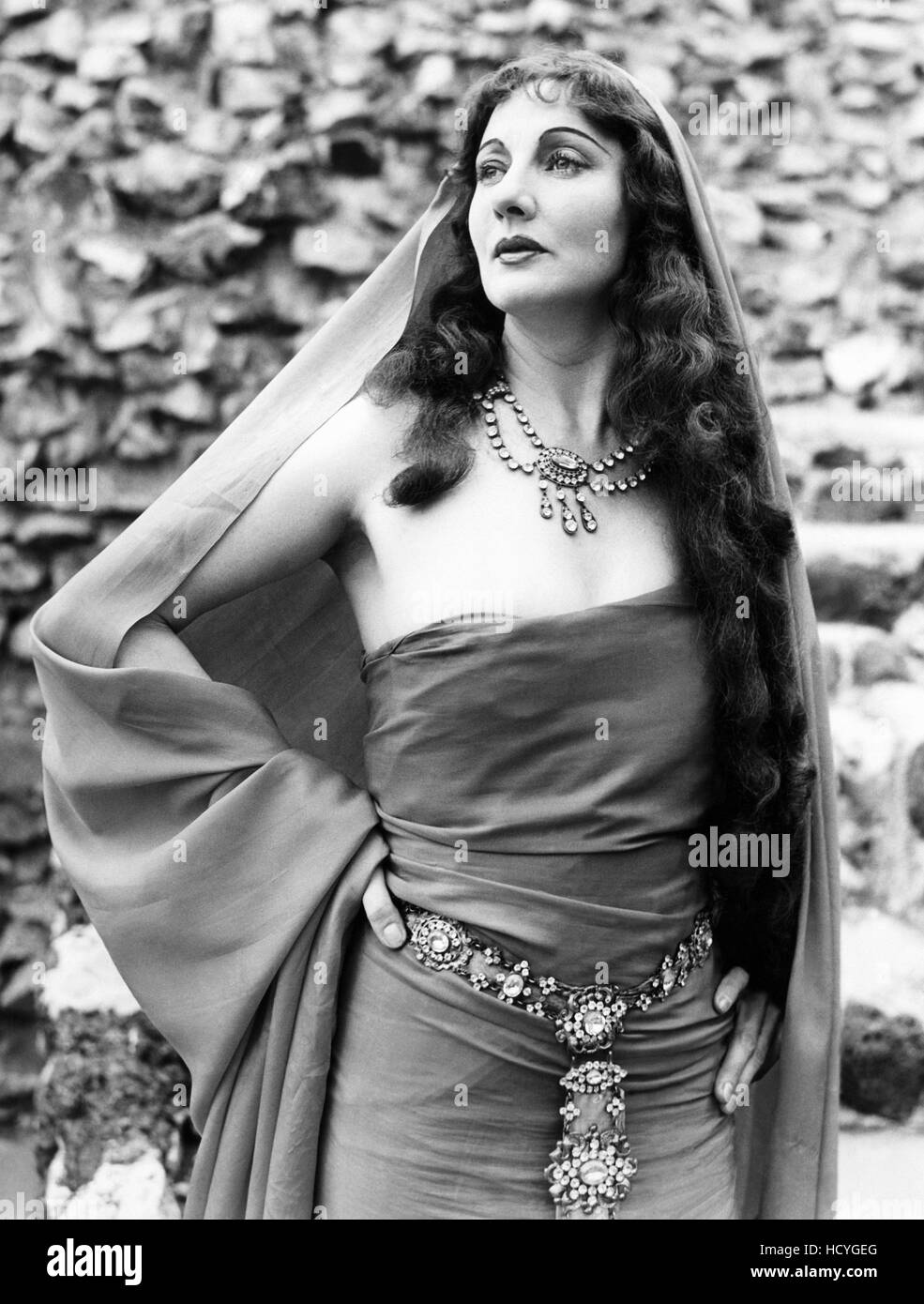 Betty Blythe, playing Mary Magdalene in the Pilgrimage Play in the ...