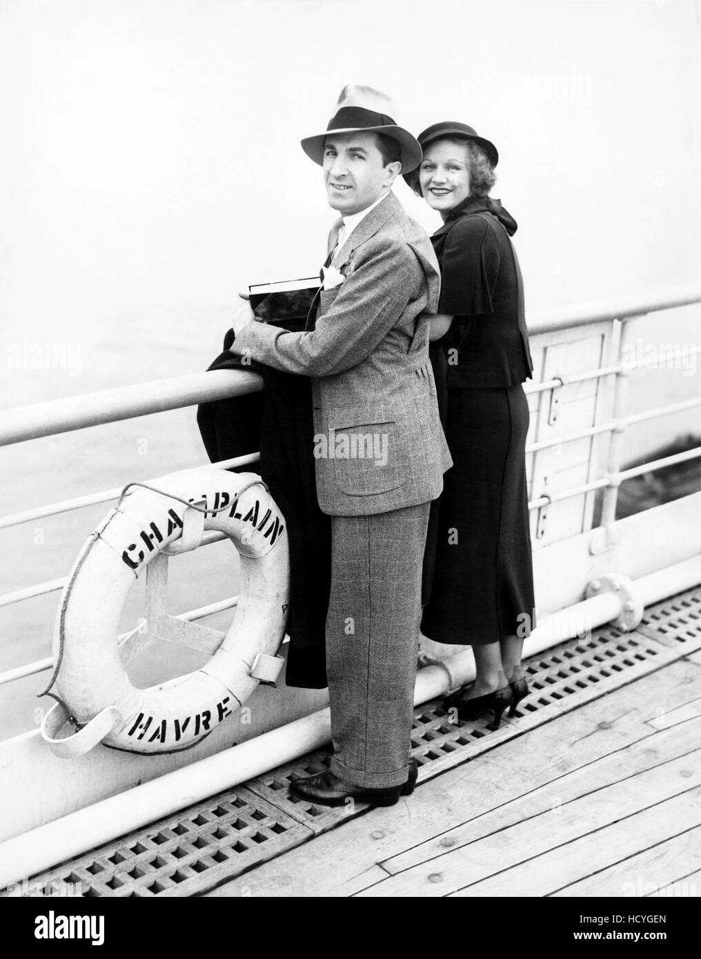 Ben Blue, left, and his first wife, Mary Blue, ca. early 1930s Stock ...