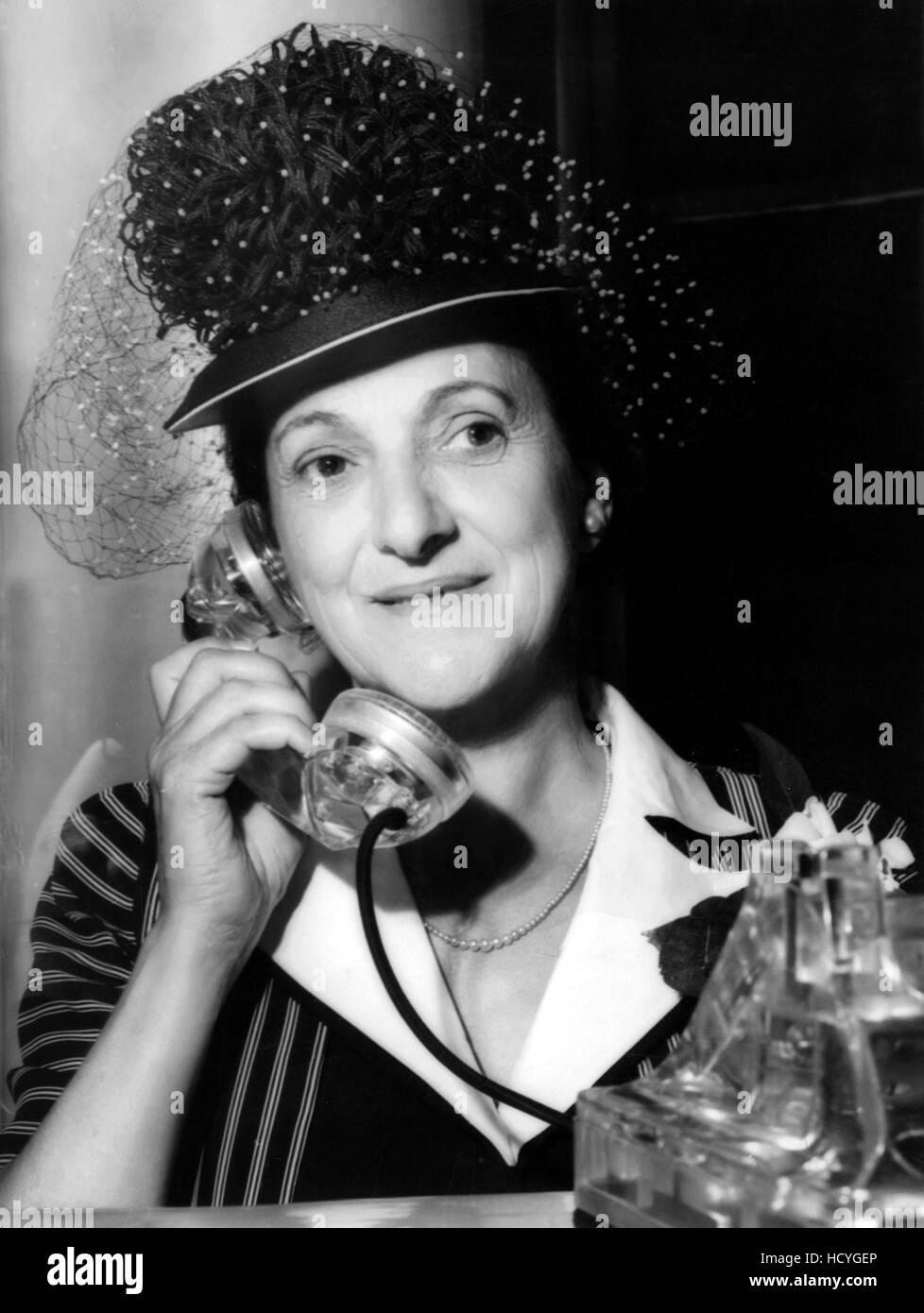 Beulah Bondi, calling Hollywood from the Bell Telephone Long Distance ...