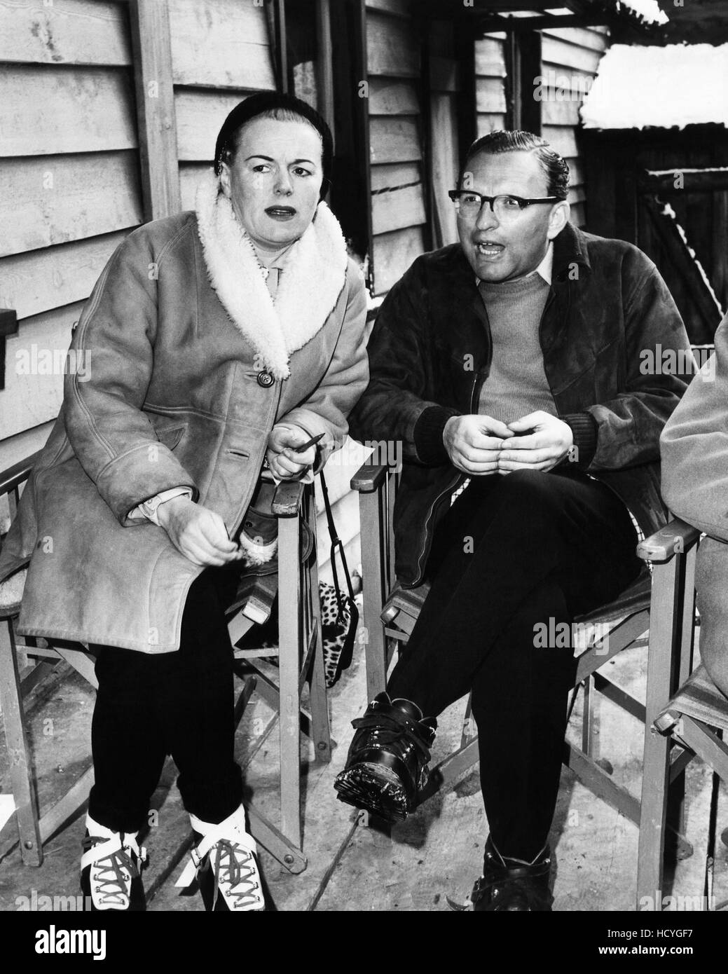 From left, producer Betty Box, director Ralph Thomas, 1957 (the two ...