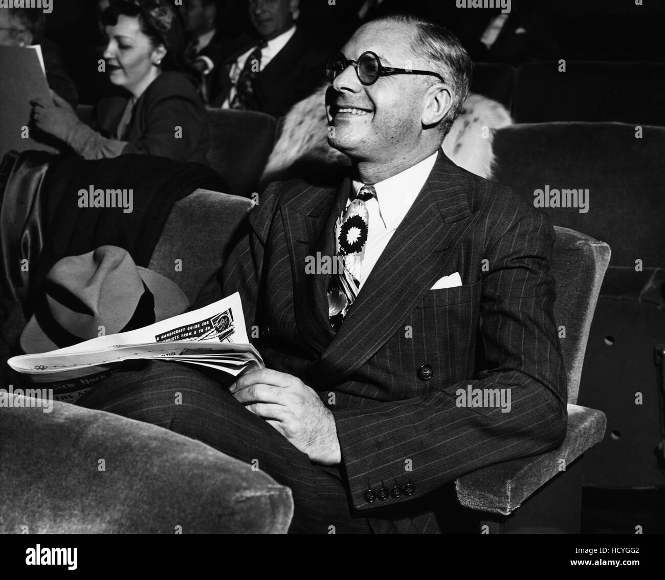 Publisher and humorist Bennett Cerf, ca. 1950 Stock Photo - Alamy