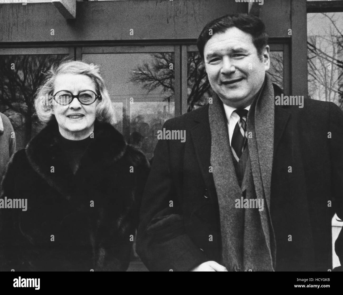 From left, Bette Davis, librarian Howard Gotlieb, to whom Davis donated ...