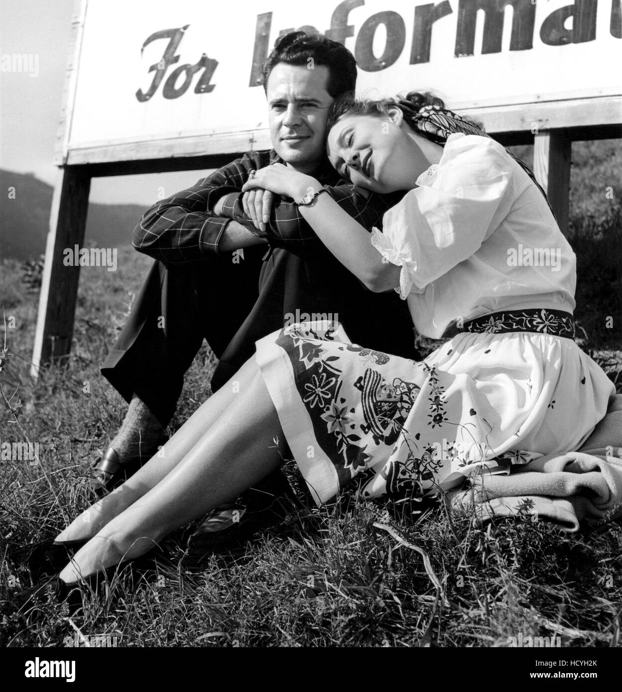 Betty Garrett (right) with husband, Larry Parks, ca. 1940s Stock Photo ...
