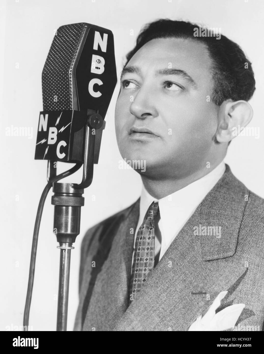 Bert Gordon at the NBC microphone, ca. 1940 Stock Photo - Alamy
