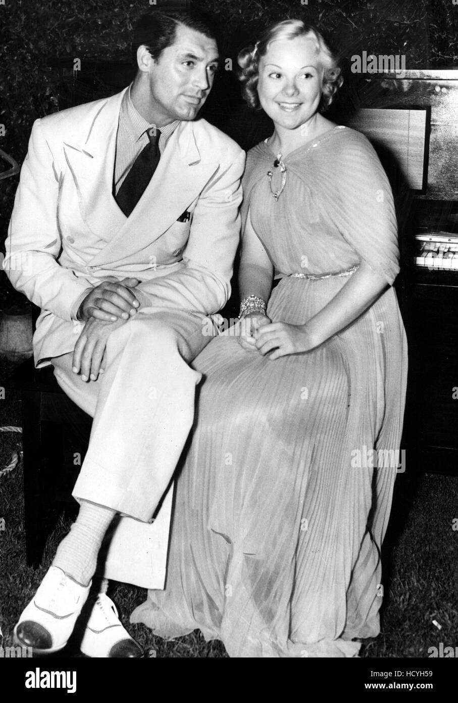Cary Grant and Sonja Henie, 1936 Stock Photo - Alamy