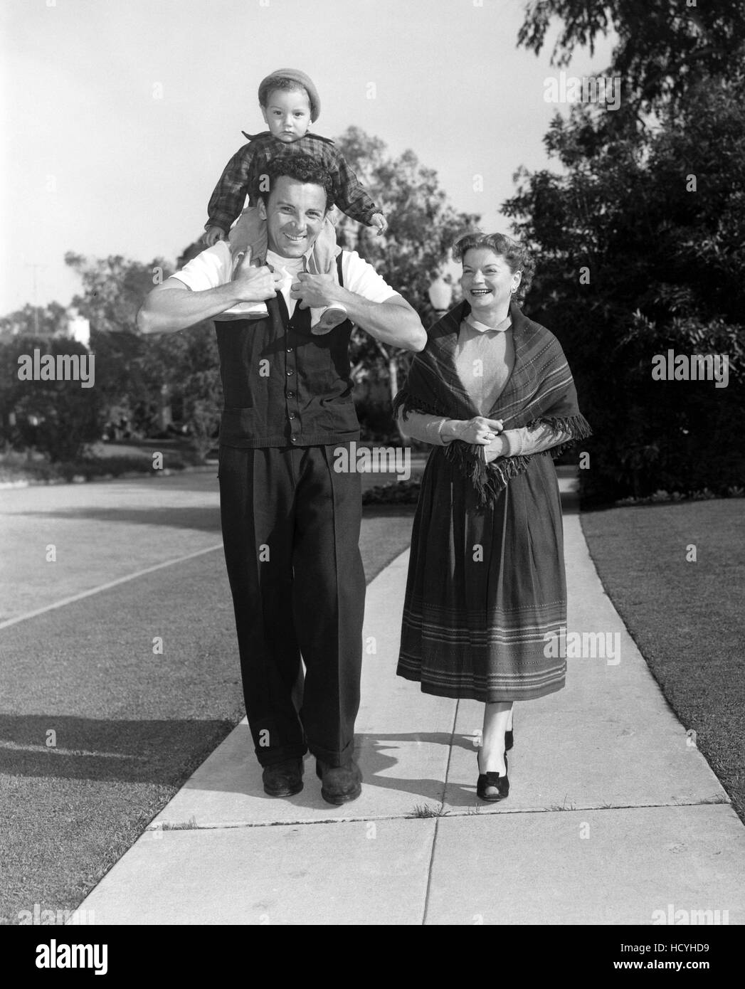 Cameron Mitchell taking a walk with son, Chipper Mitchell and wife ...