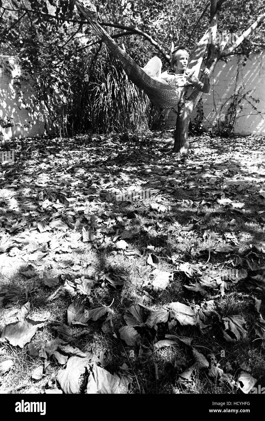 Carrie Snodgress, in a hammock in her backyard, Los Angeles, October 16 ...