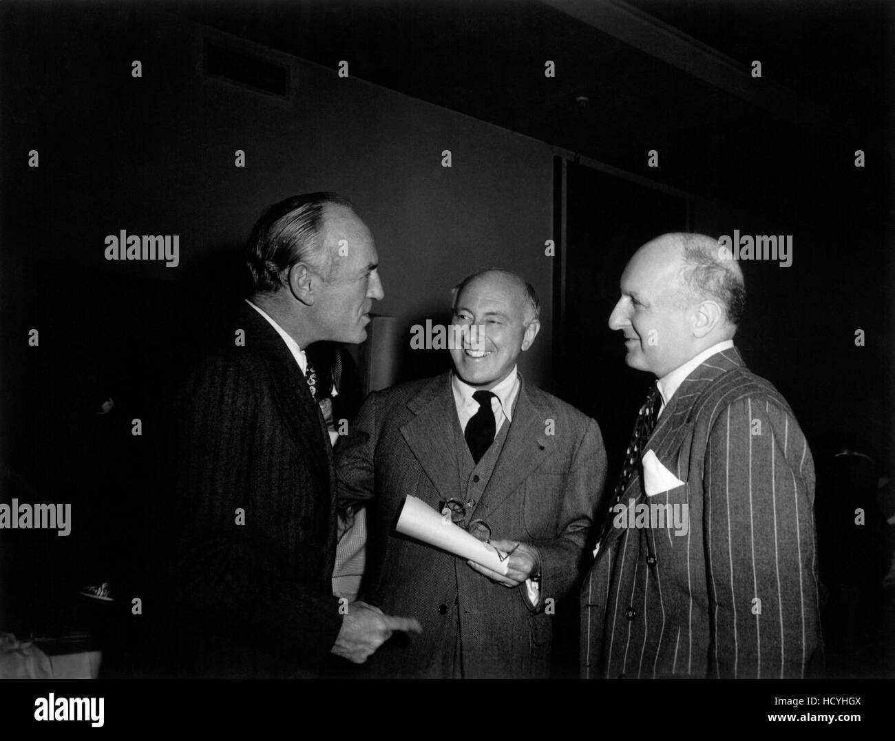 Director Sam Wood, Cecil B. DeMille, Paramount president Barney Balaban, 1944 Stock Photo - Alamy