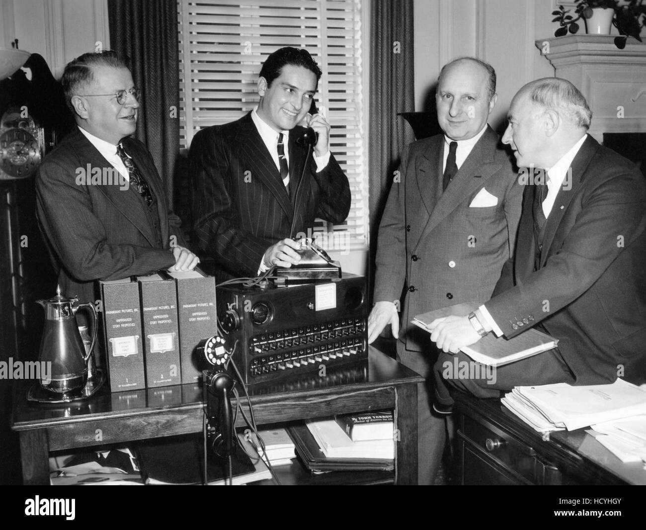 Paramount vice president Y. Frank Freeman, actor Arturo de Cordova ...