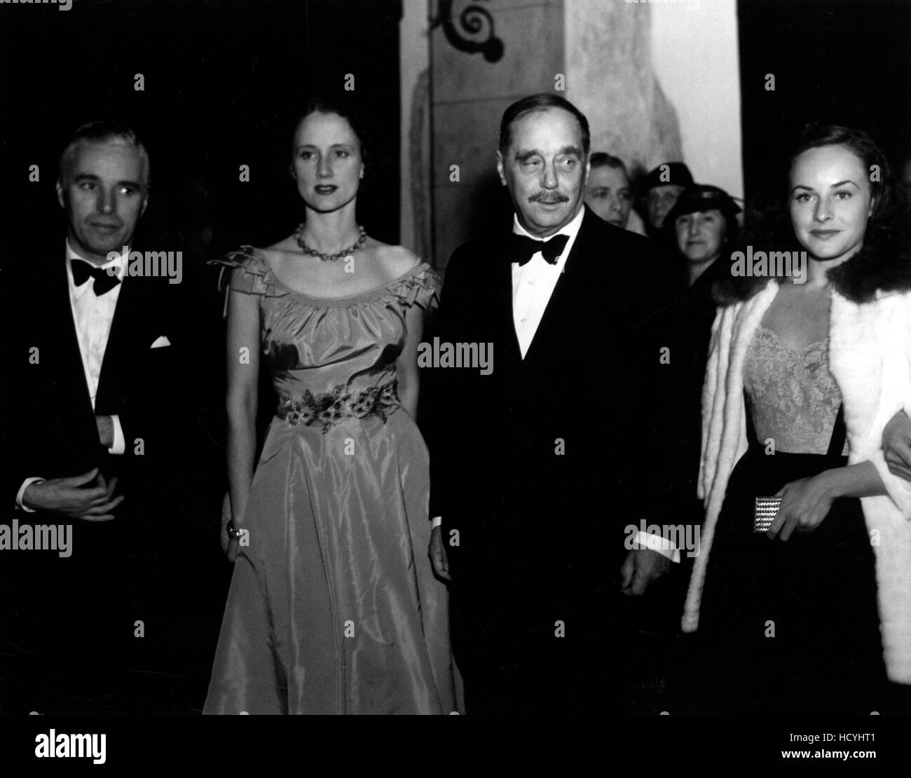 Charles Chaplin, with Mrs. Samuel Goldwyn aka Frances Howard, H.G ...