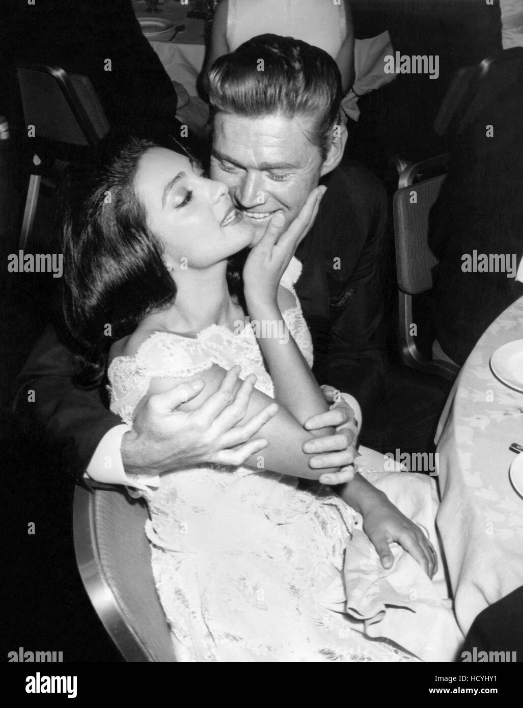 From left: Kamala Devi with her husband, Chuck Connors, at a Hollywood ...
