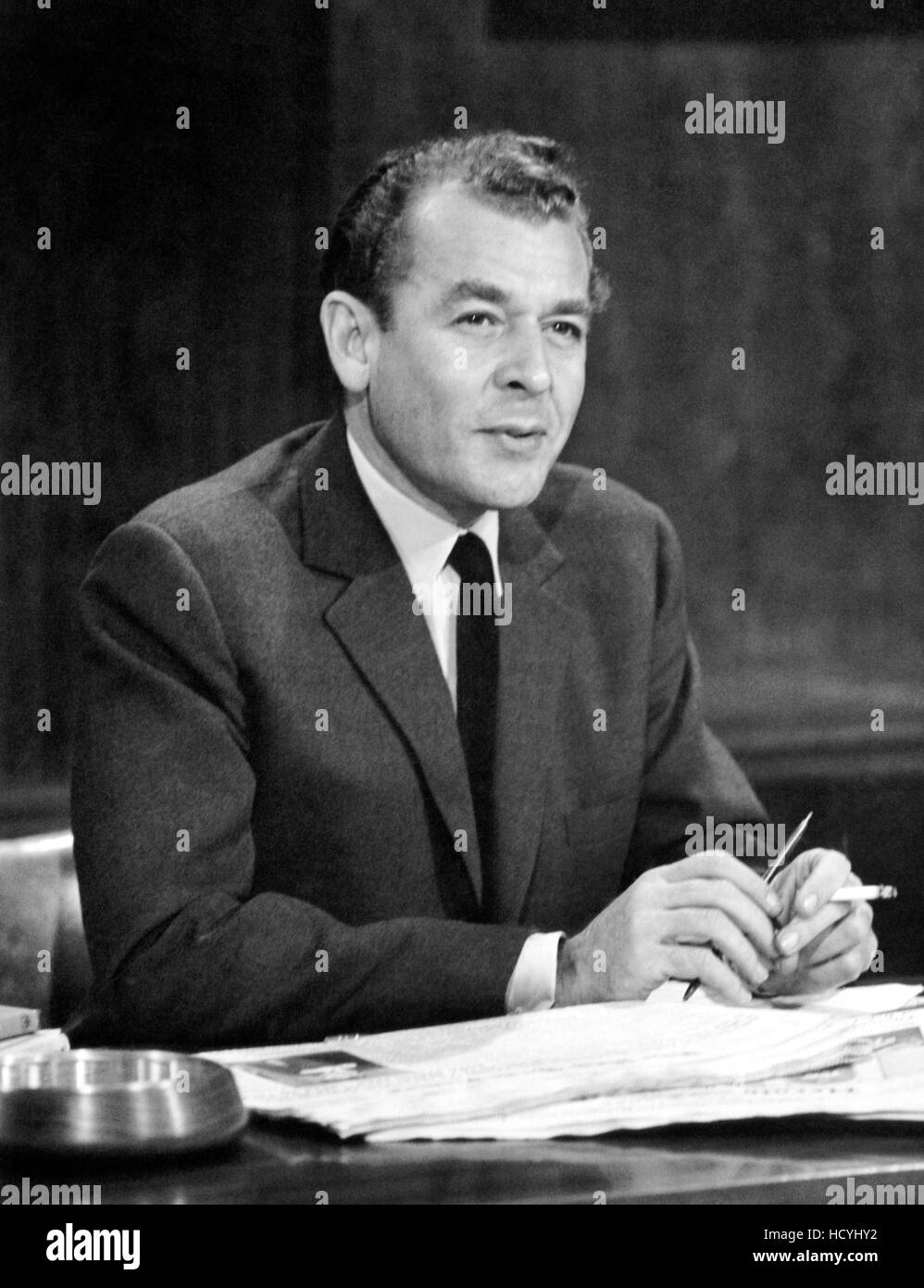 Charles Collingwood, portrait ca. 1960s Stock Photo - Alamy