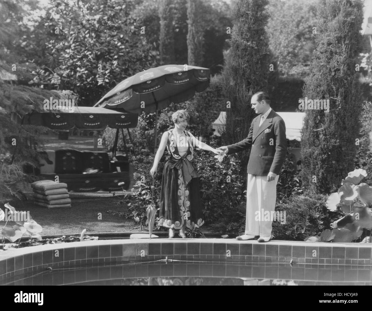 Charles Ray (right) at home with his wife Clare Grant, ca. 1926 Stock ...