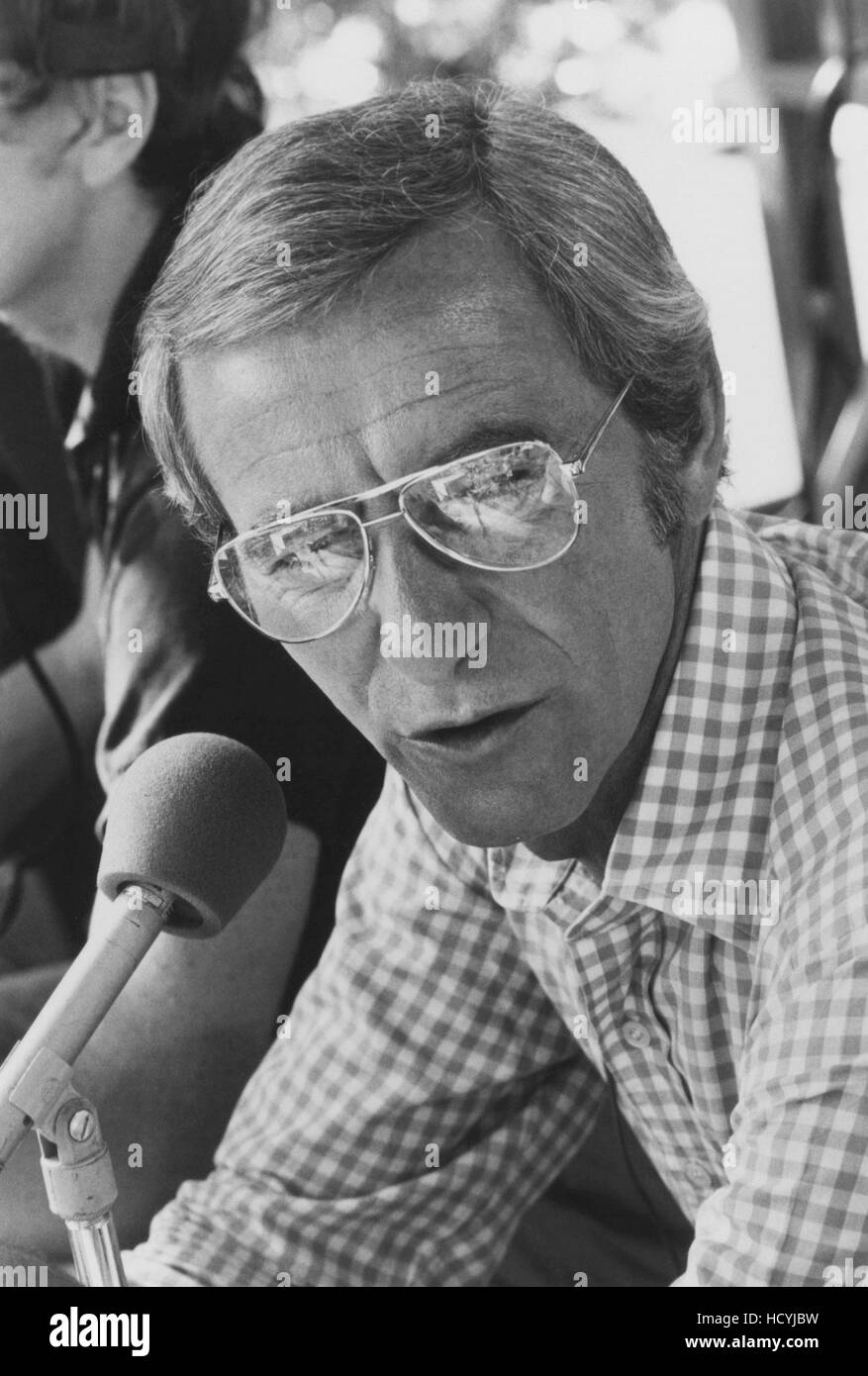 Sportscaster Chris Schenkel, 1970s Stock Photo - Alamy