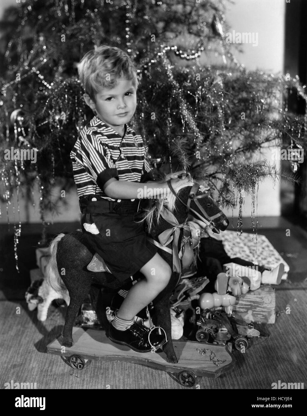 Dickie Moore, Christmas 1931 Stock Photo - Alamy