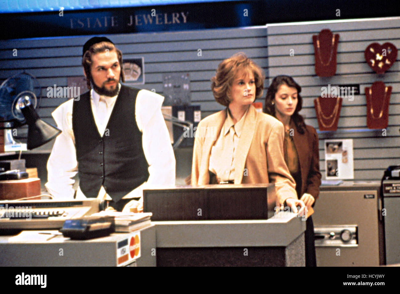 A STRANGER AMONG US, Eric Thal, Melanie Griffith, Mia Sara, 1992. (c ...