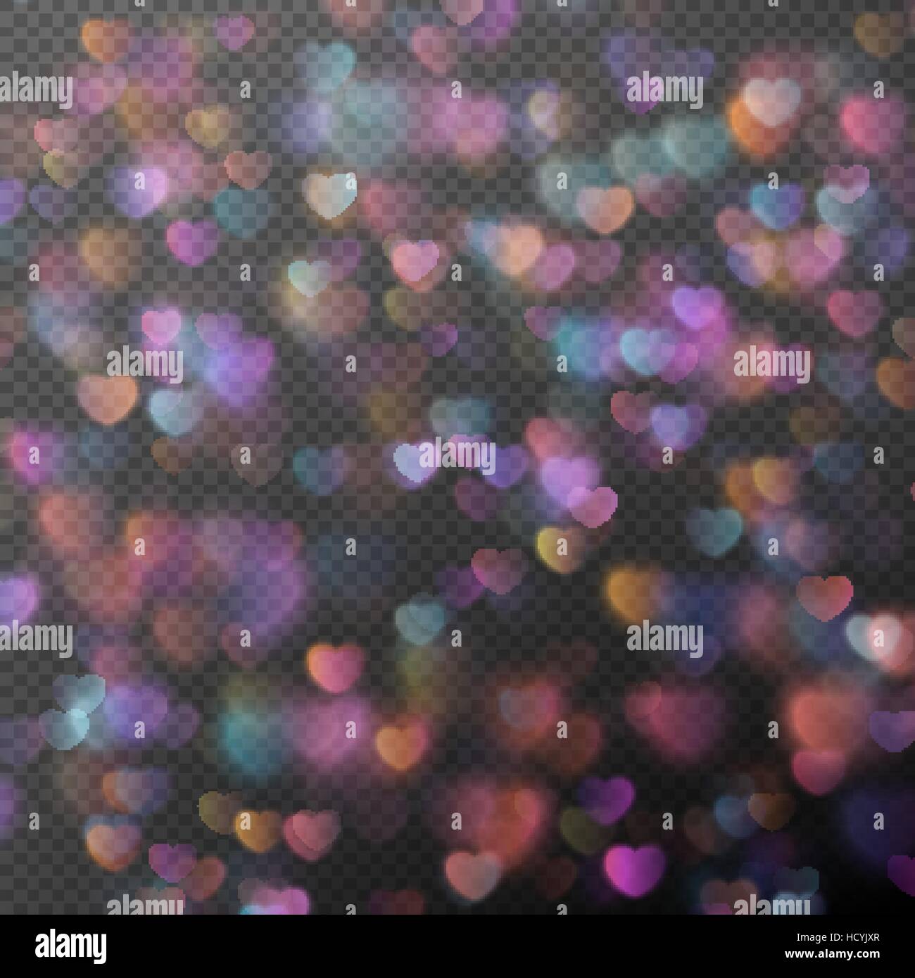 Hearts bokeh as effect. EPS 10 Stock Vector Image & Art - Alamy