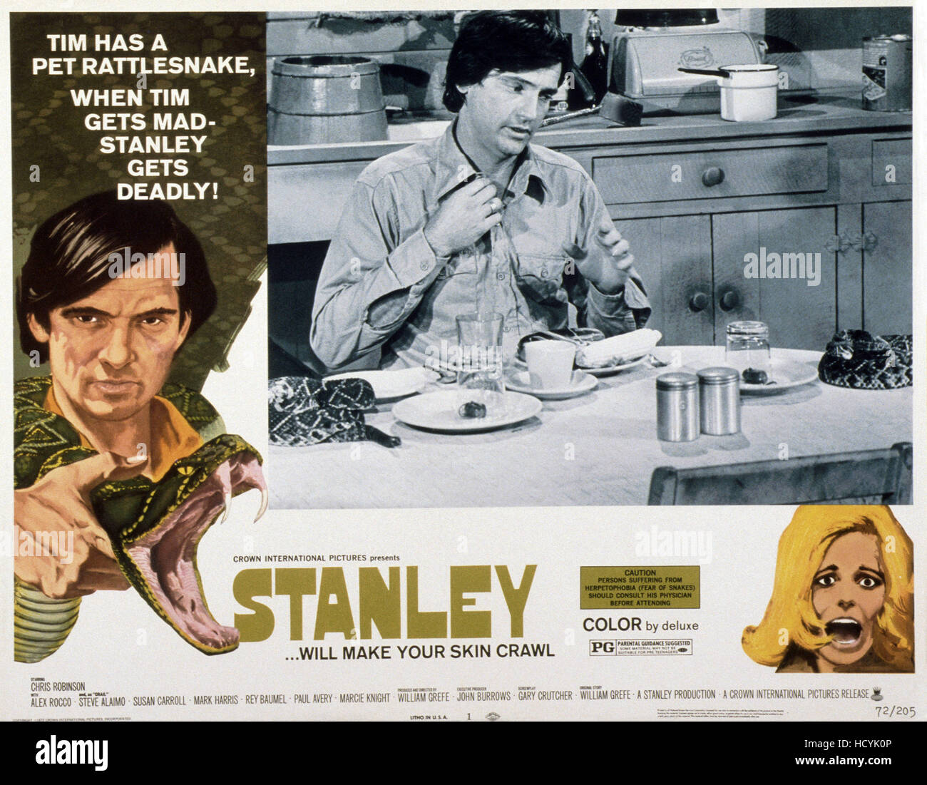 STANLEY, US poster, Chris Robinson (left and center), 1972 Stock Photo ...