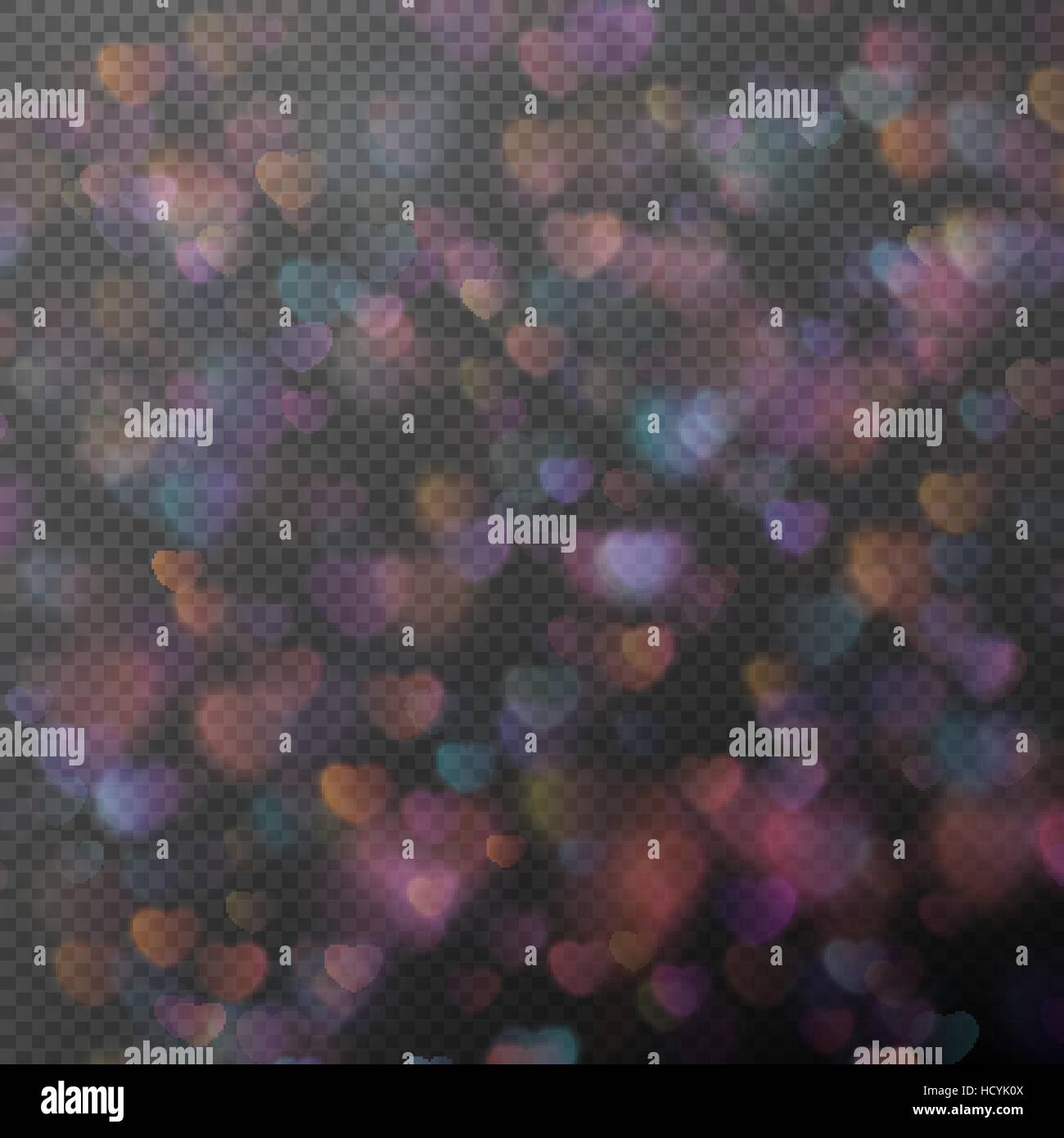 Hearts bokeh as effect. EPS 10 Stock Vector Image & Art - Alamy