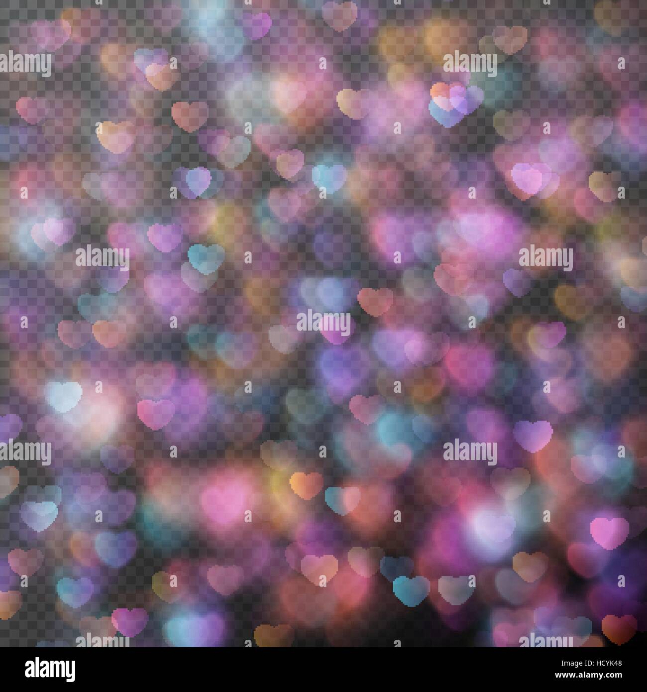 Bokeh hearts overlay Stock Vector Images - Alamy