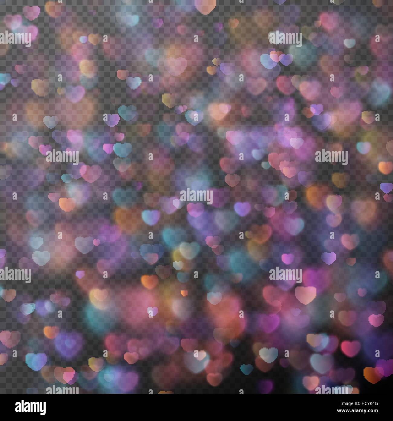 Hearts bokeh as effect. EPS 10 Stock Vector Image & Art - Alamy
