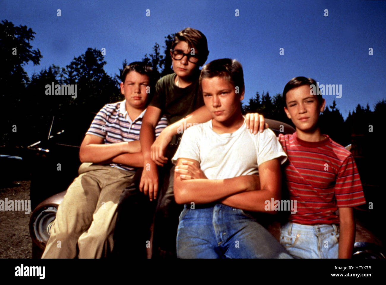 STAND BY ME, Jerry O'Connell, Corey Feldman, River Phoenix, Wil Wheaton ...