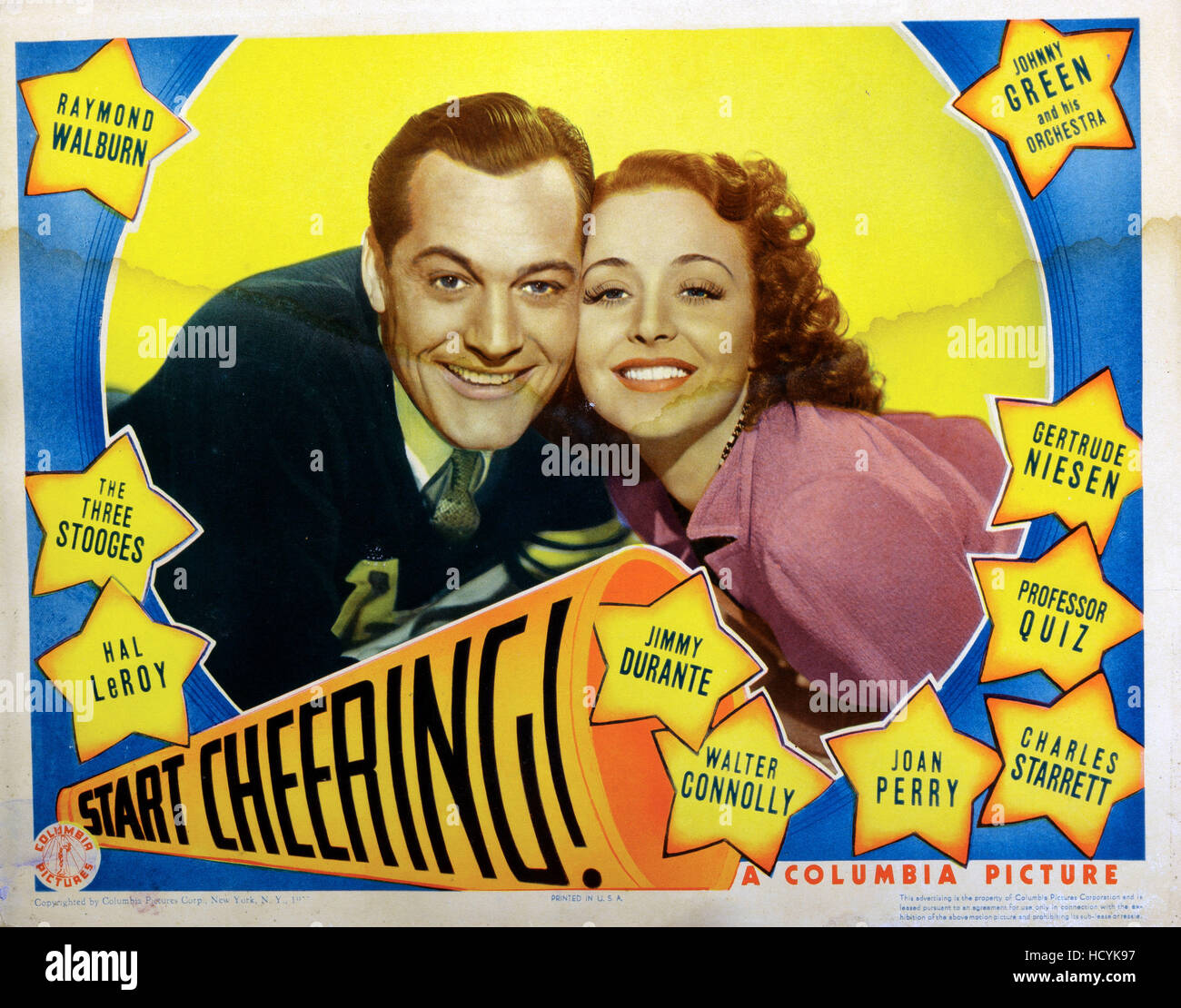 START CHEERING, Charles Starrett, Joan Perry, 1938 Stock Photo - Alamy