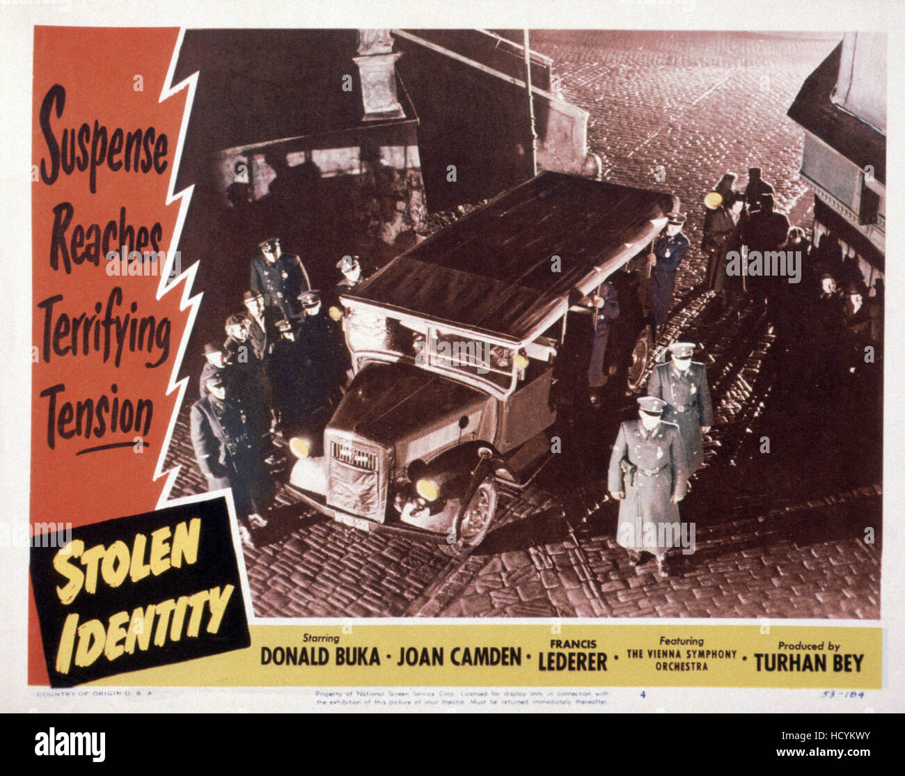 STOLEN IDENTITY, US lobbycard, 1953 Stock Photo - Alamy