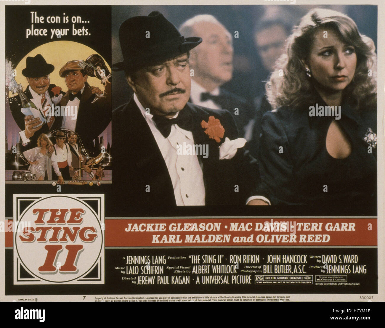 THE STING II, US lobbycard, top from left: Jackie Gleason, MacDavis ...